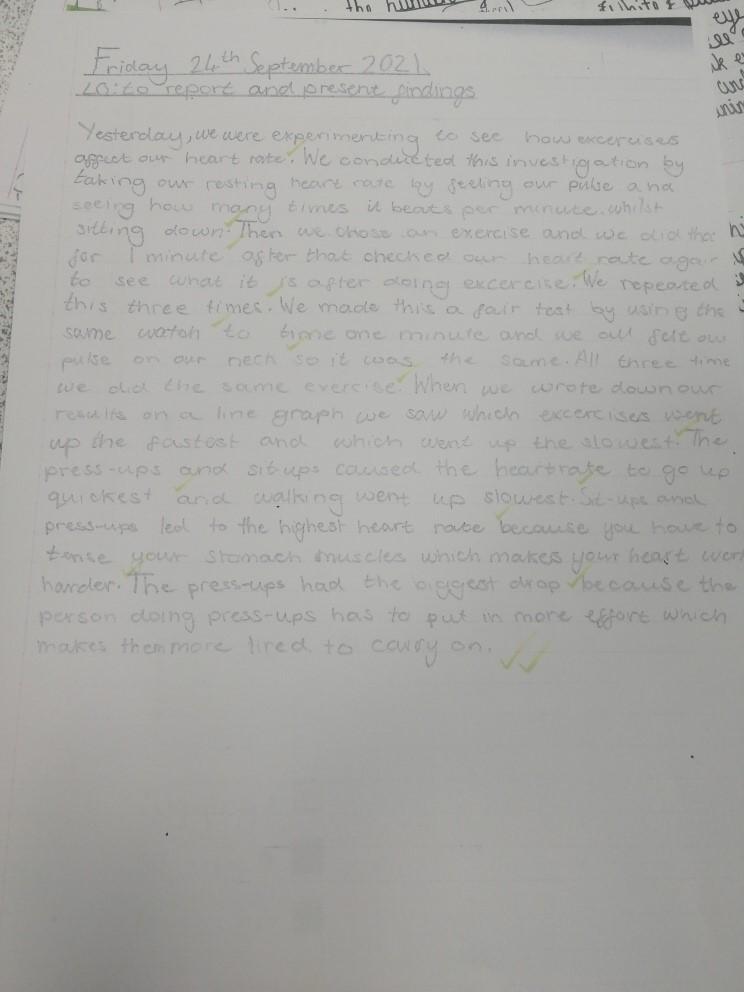 Y6 - Science Portfolio | Calverley CE Primary School